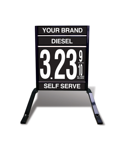 1 GRADE VXS110 SERIES FUEL PRICE SIGN WITH 22" FLIP DIGITS VERSA ...